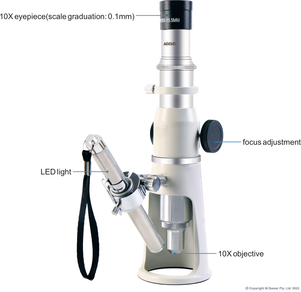 Portable Measuring Microscope - Accud Australia